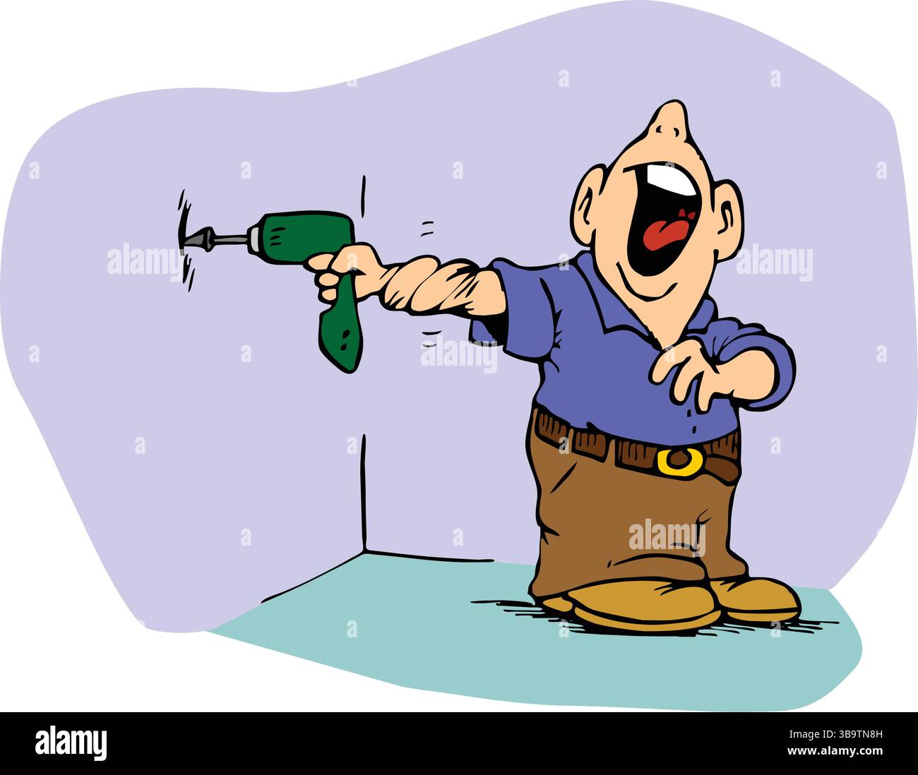 Professional worker using tool Stock Vector Images - Alamy
