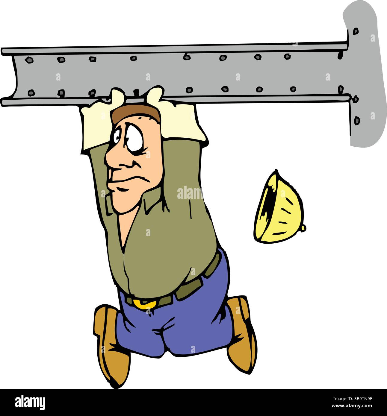 Steel girder worker Stock Vector Images - Alamy