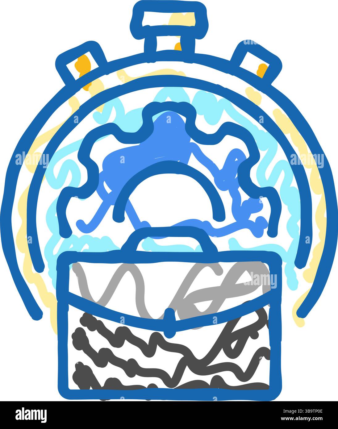 work experience interview job icon doodle illustration Stock Vector ...