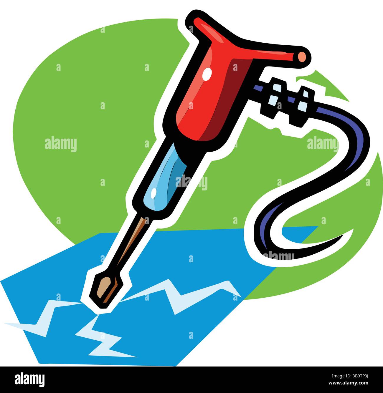 Breaking through surface Stock Vector Images - Alamy