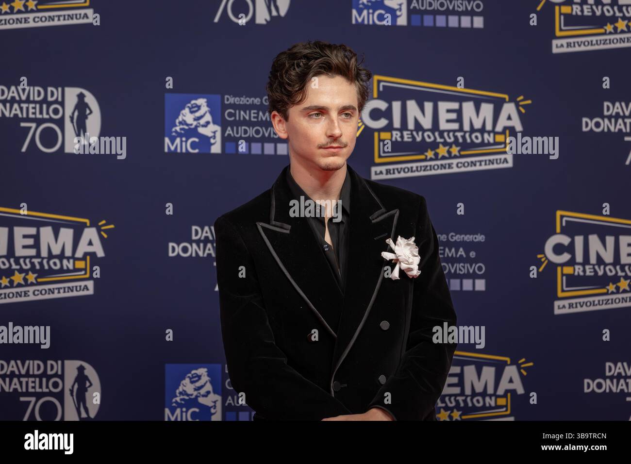 Rome, Italy - May 7, 2025: Timothee Chalamet attends the red carpet ...
