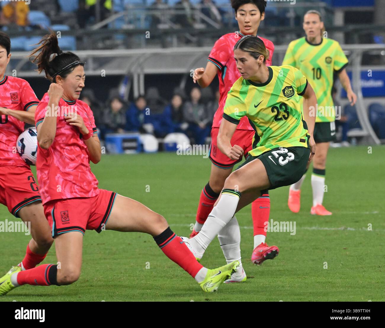 Australia's Matildas football team defeated South Korea by one goal to ...