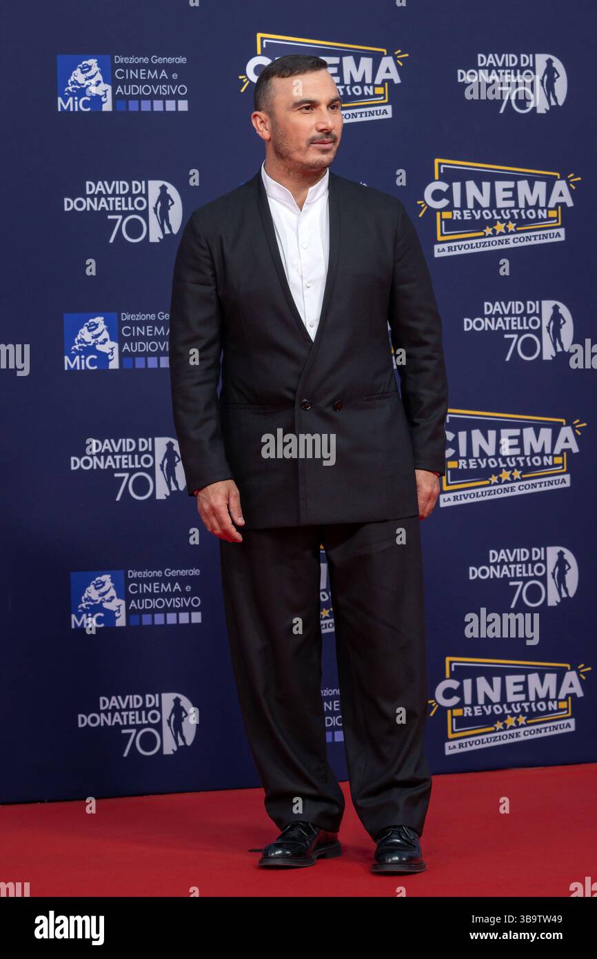 Rome, Italy - May 7, 2025: Francesco Di Leva attends the red carpet during the 70th David Di ...