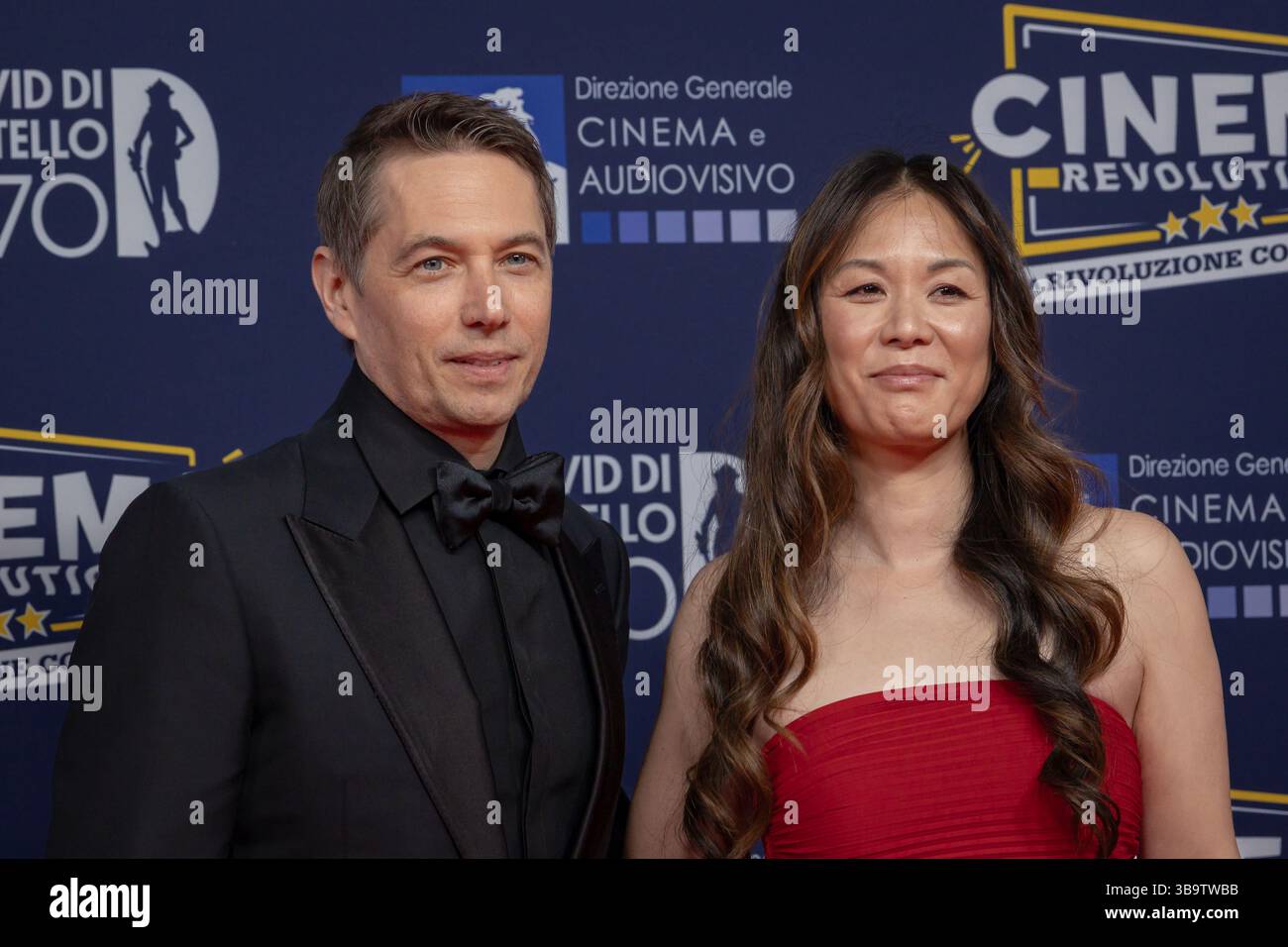 Rome, Italy - May 7, 2025: Sean Baker and Samantha Quan attend the red ...