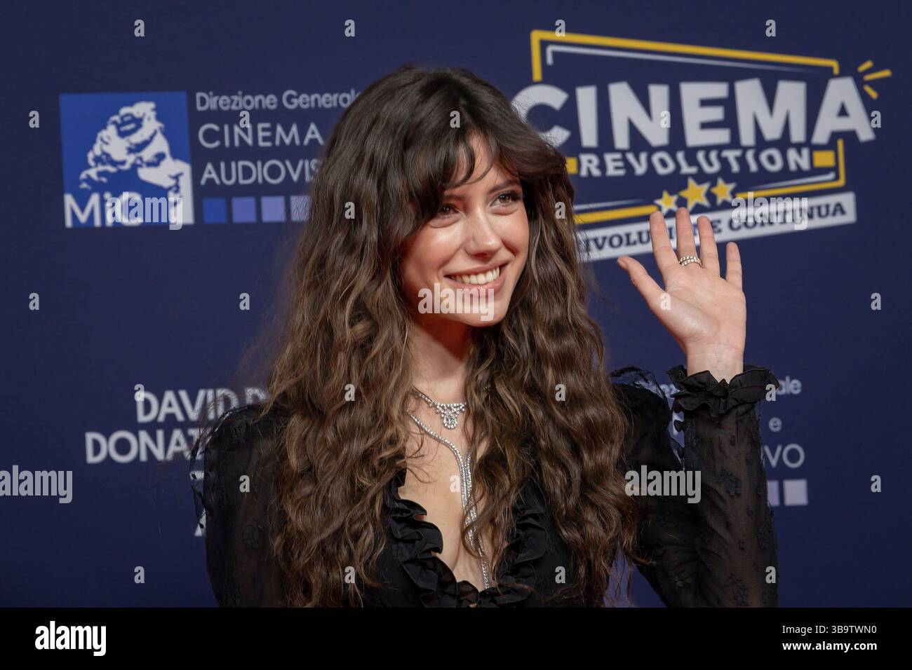 Rome, Italy - May 7, 2025: Celeste Dalla Porta attends the red carpet during the 70th David Di ...