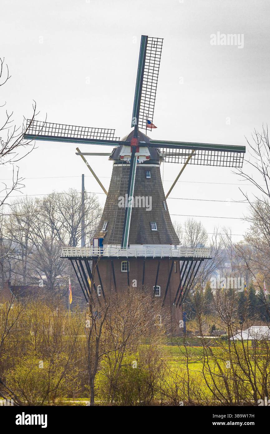 Photo of authentic full size Dutch windmill at Windmill Island Gardens ...