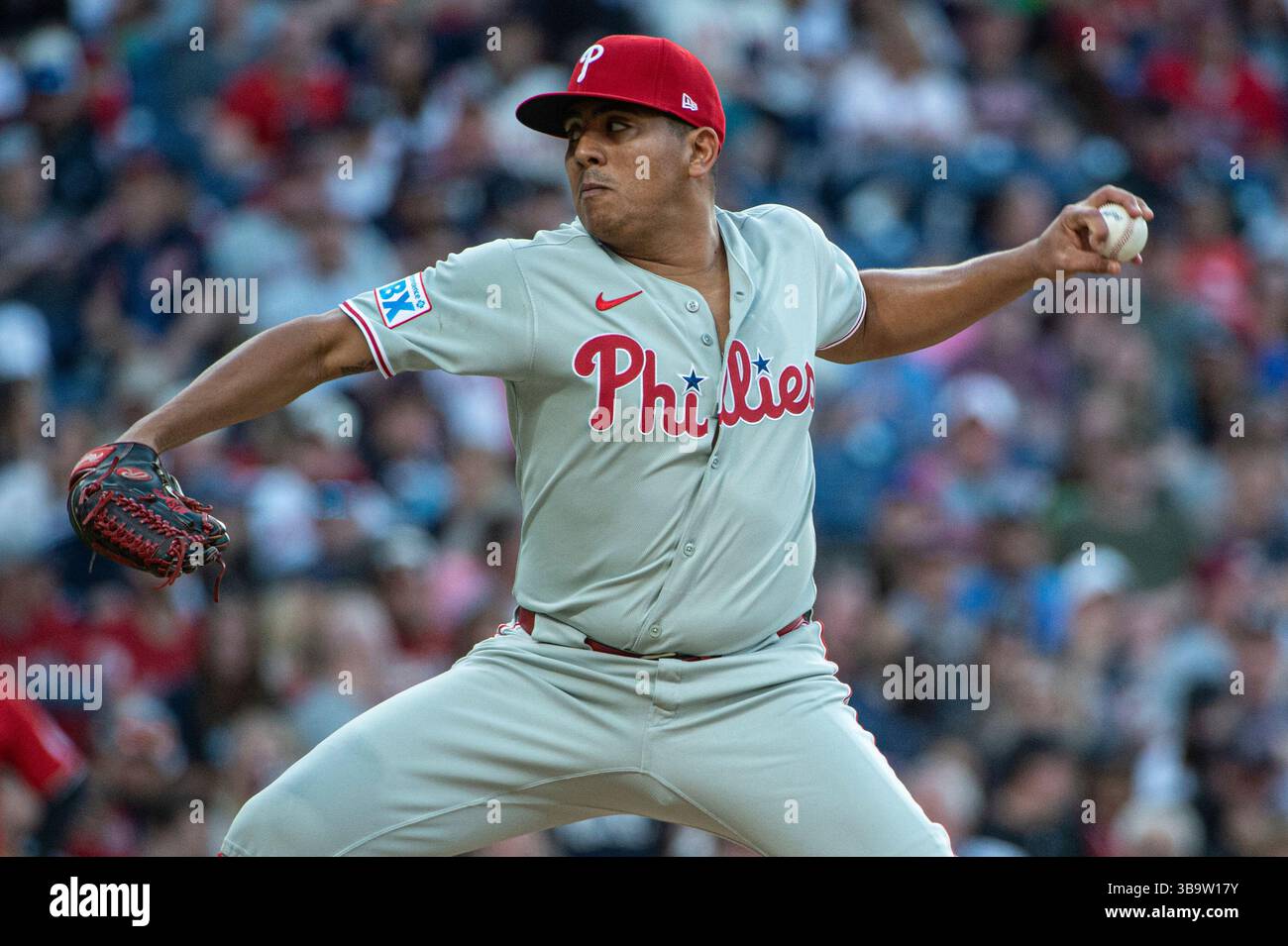 Philadelphia Phillies starting pitcher Ranger Suarez delivers against ...