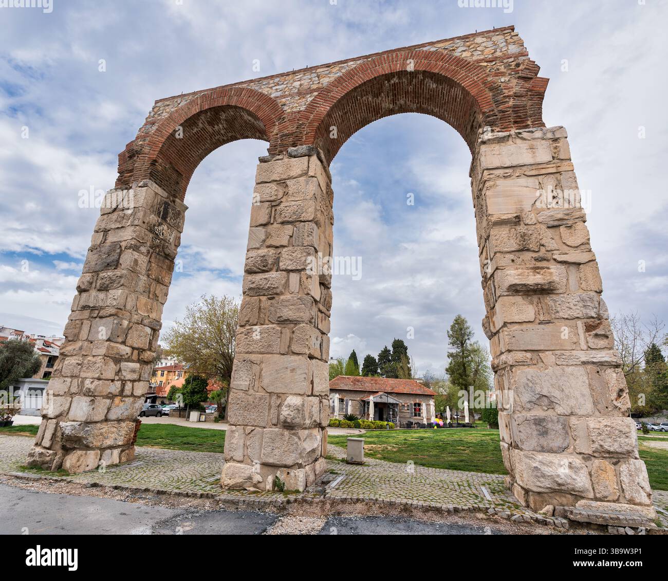Ancient Roman Kizilcullu Aqueduct arches in Selcuk, Izmir, Turkey ...
