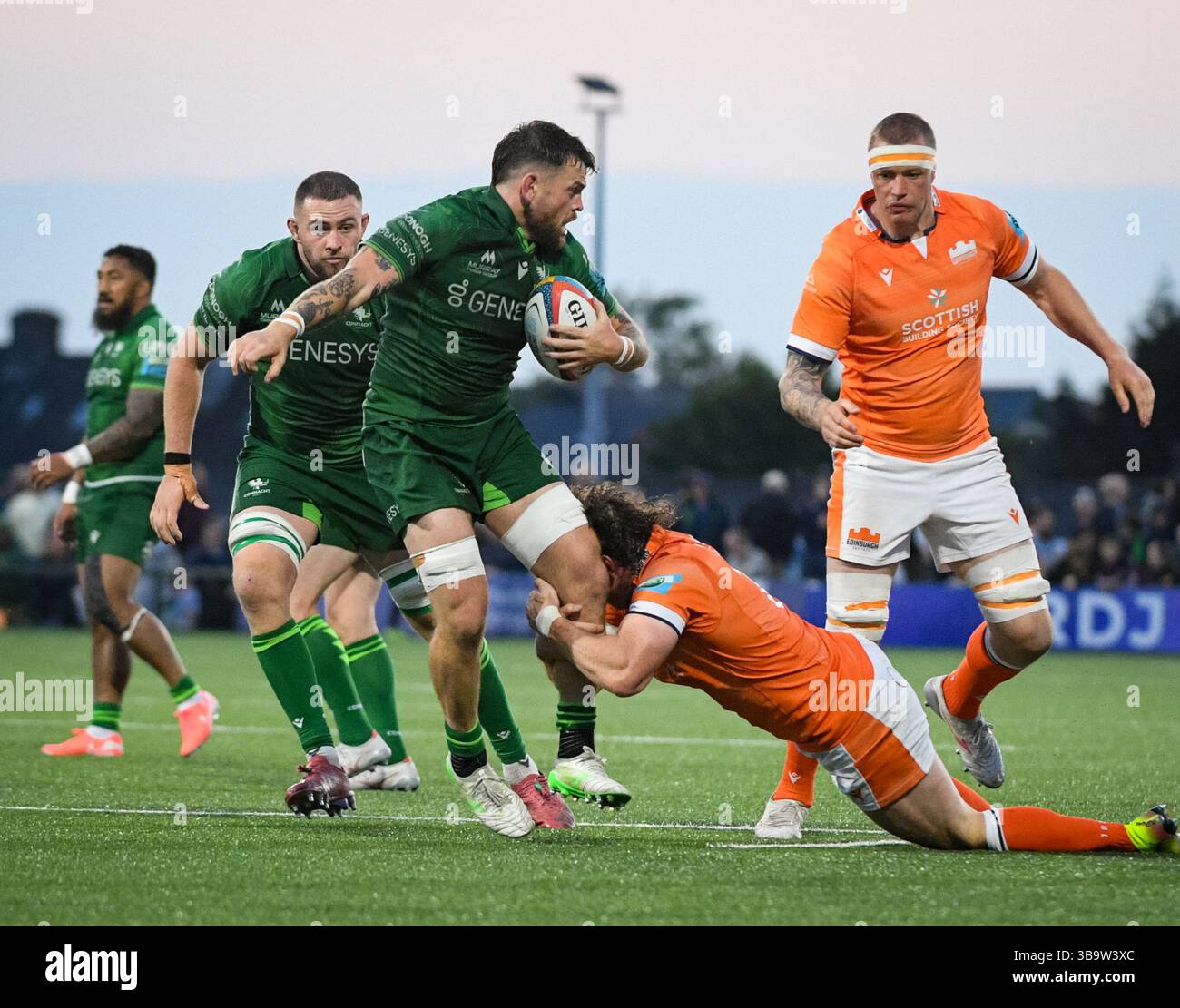 Galway, Ireland. 10th May, 2025. Connacht's Conor Oliver during the BKT ...