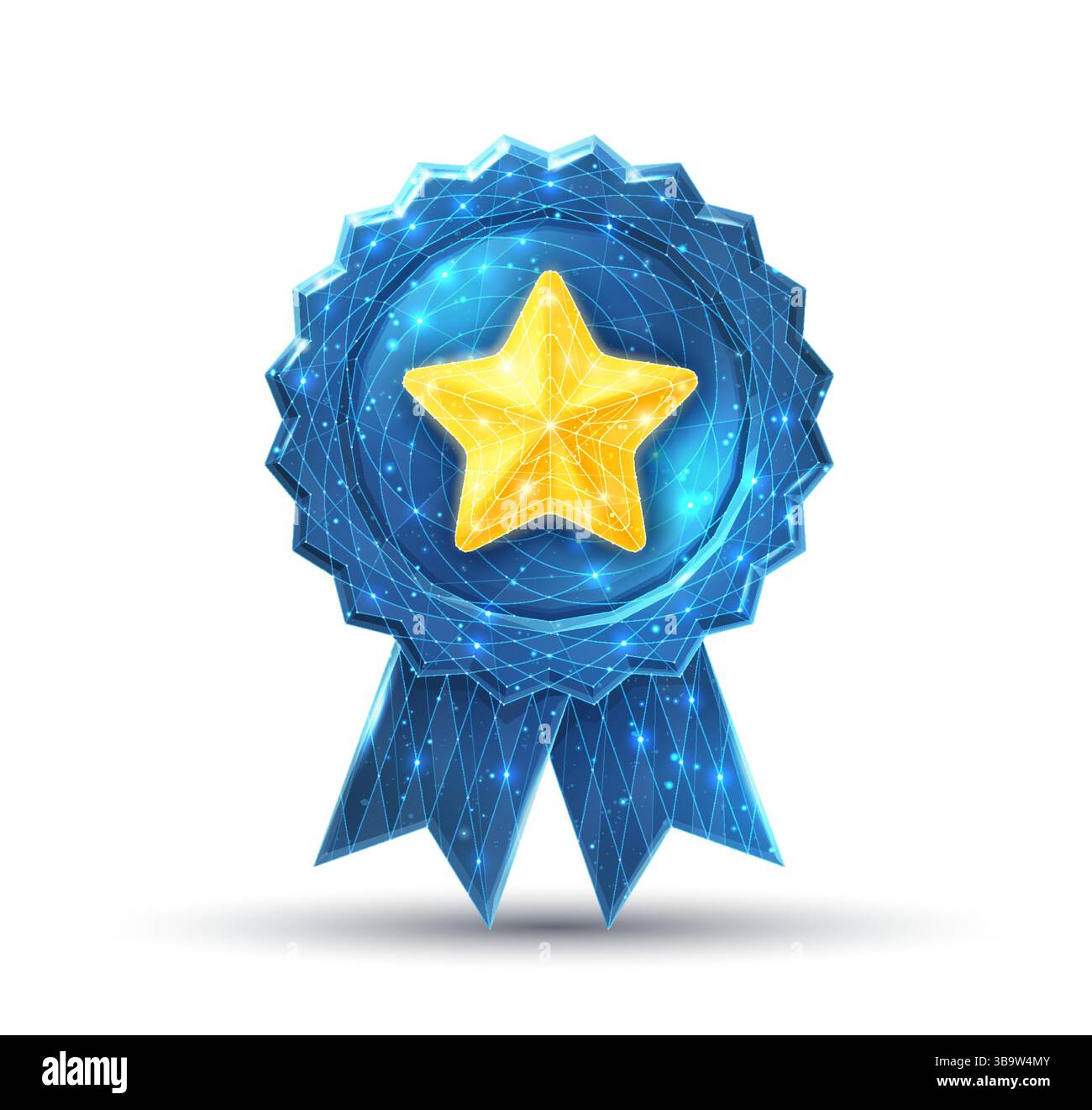 Quality icon on blue background. Star award, satisfaction icon, customer feedback Stock Vector ...