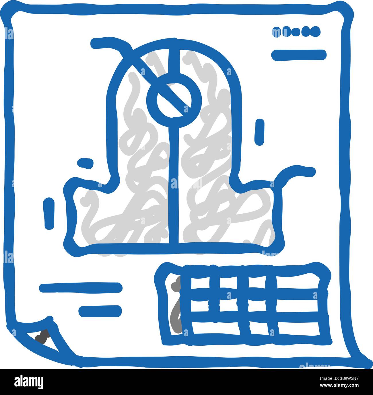 technical drawings architectural drafter icon doodle illustration Stock ...