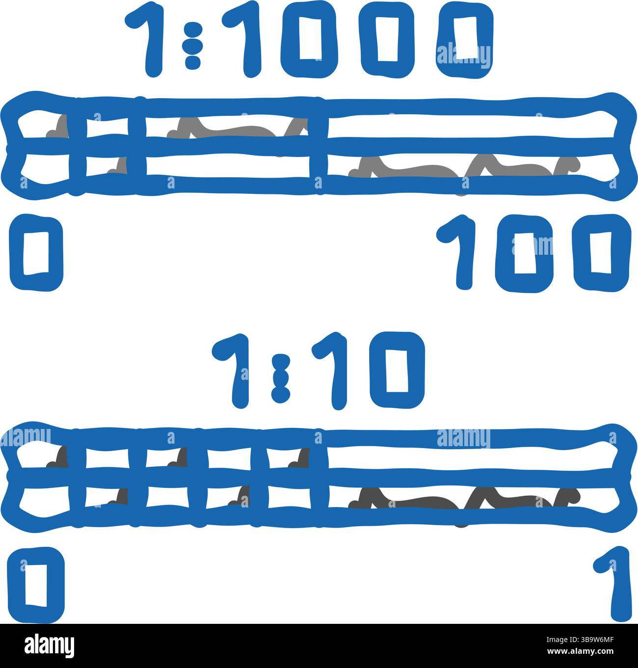architectural scale drafter icon doodle illustration Stock Vector Image ...