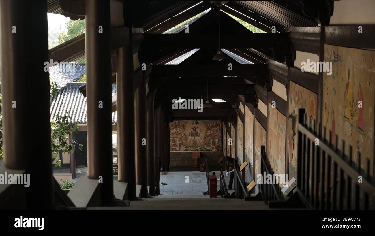 Ancient architecture in the Keyan Scenic Area, Shaoxing, Zhejiang ...