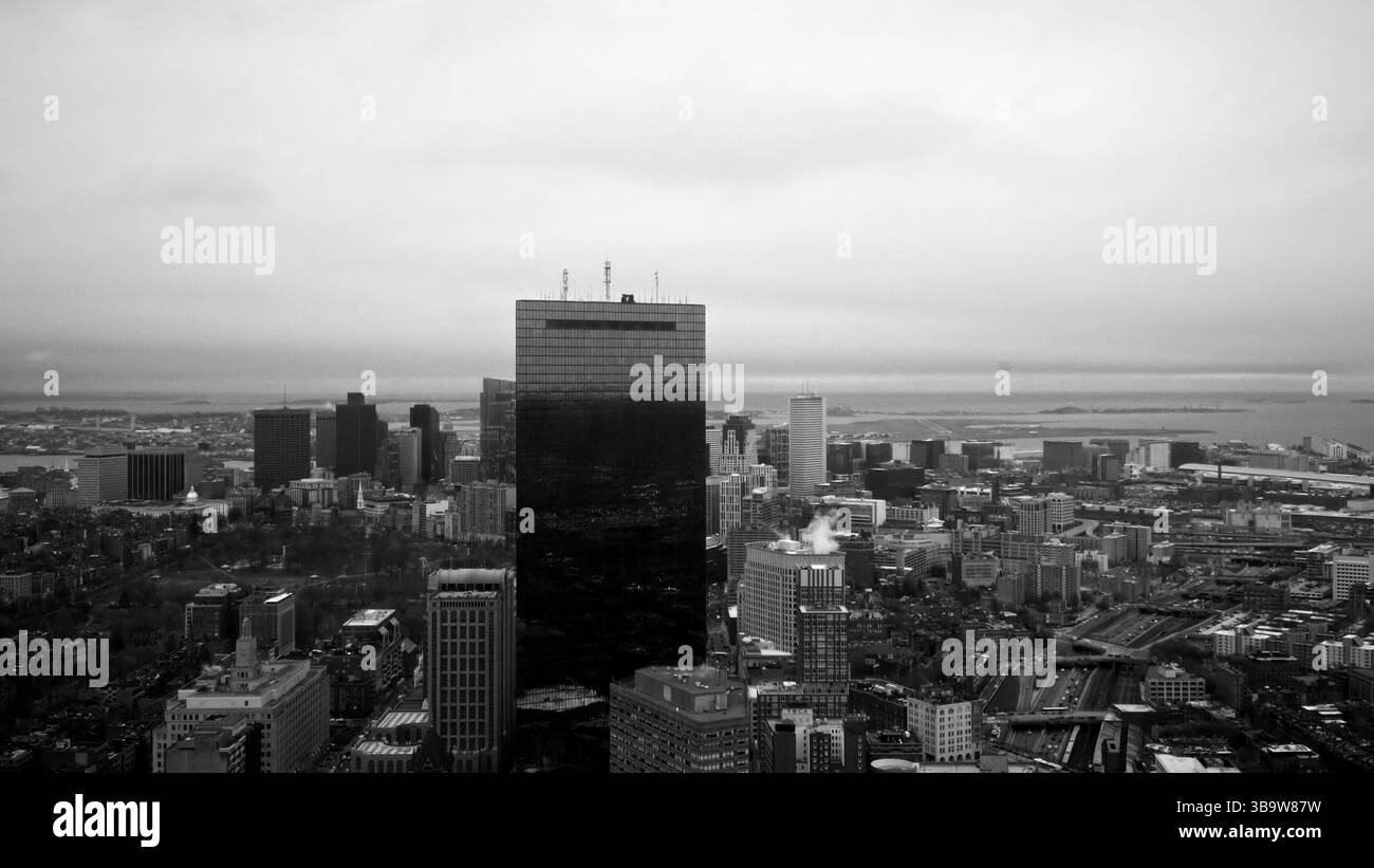 BOSTON, USA - APRIL 3, 2017 - Boston skyline featuring John Hancock ...