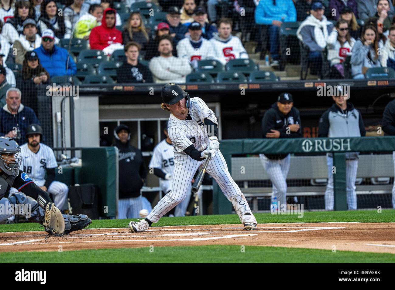 CHICAGO, IL - MAY 10: Chase Meidroth #10 of the Chicago White Sox ...