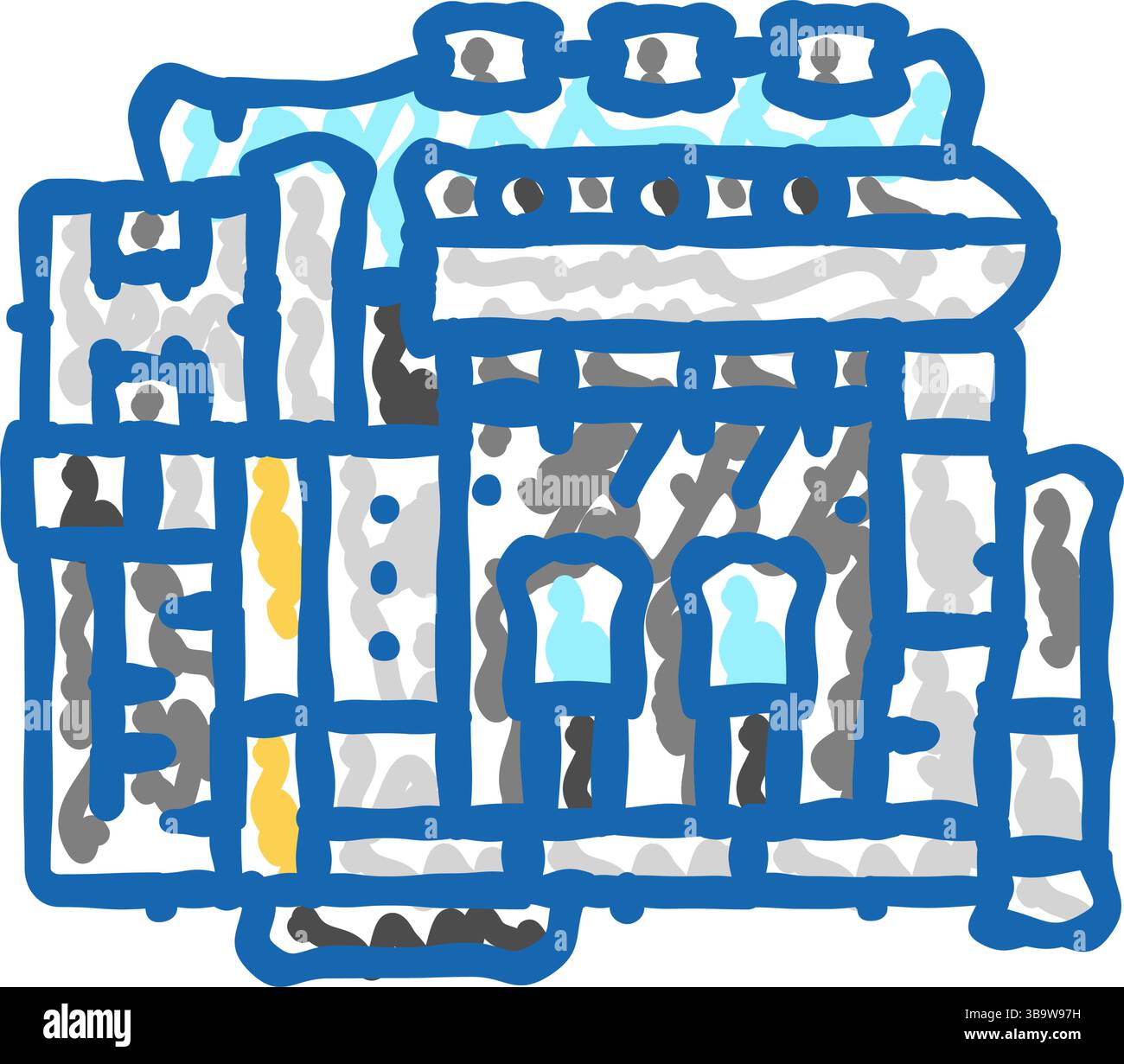 car engine car mechanic icon doodle illustration Stock Vector Image ...