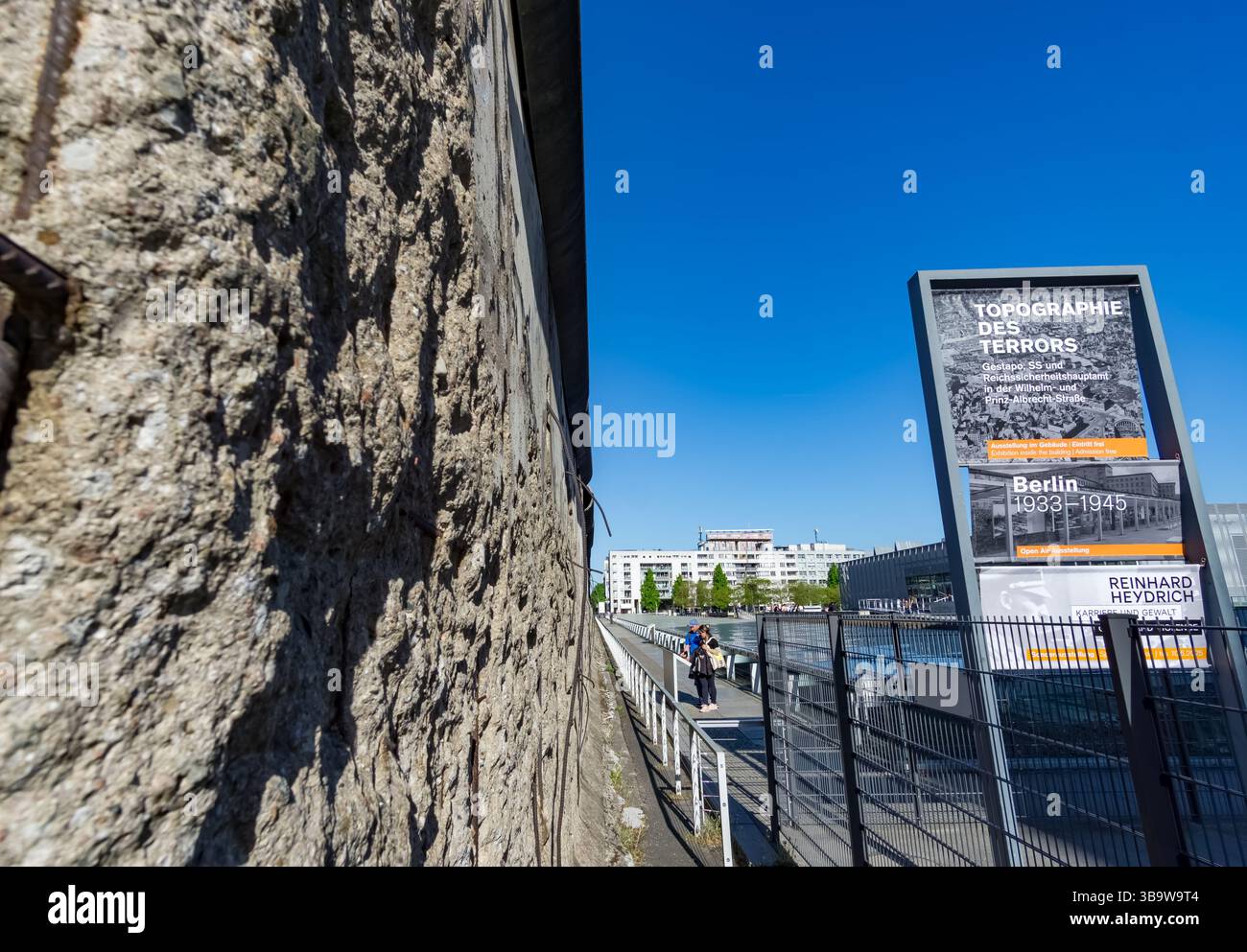 Information panel at the Topography of Terror exhibition site with ...