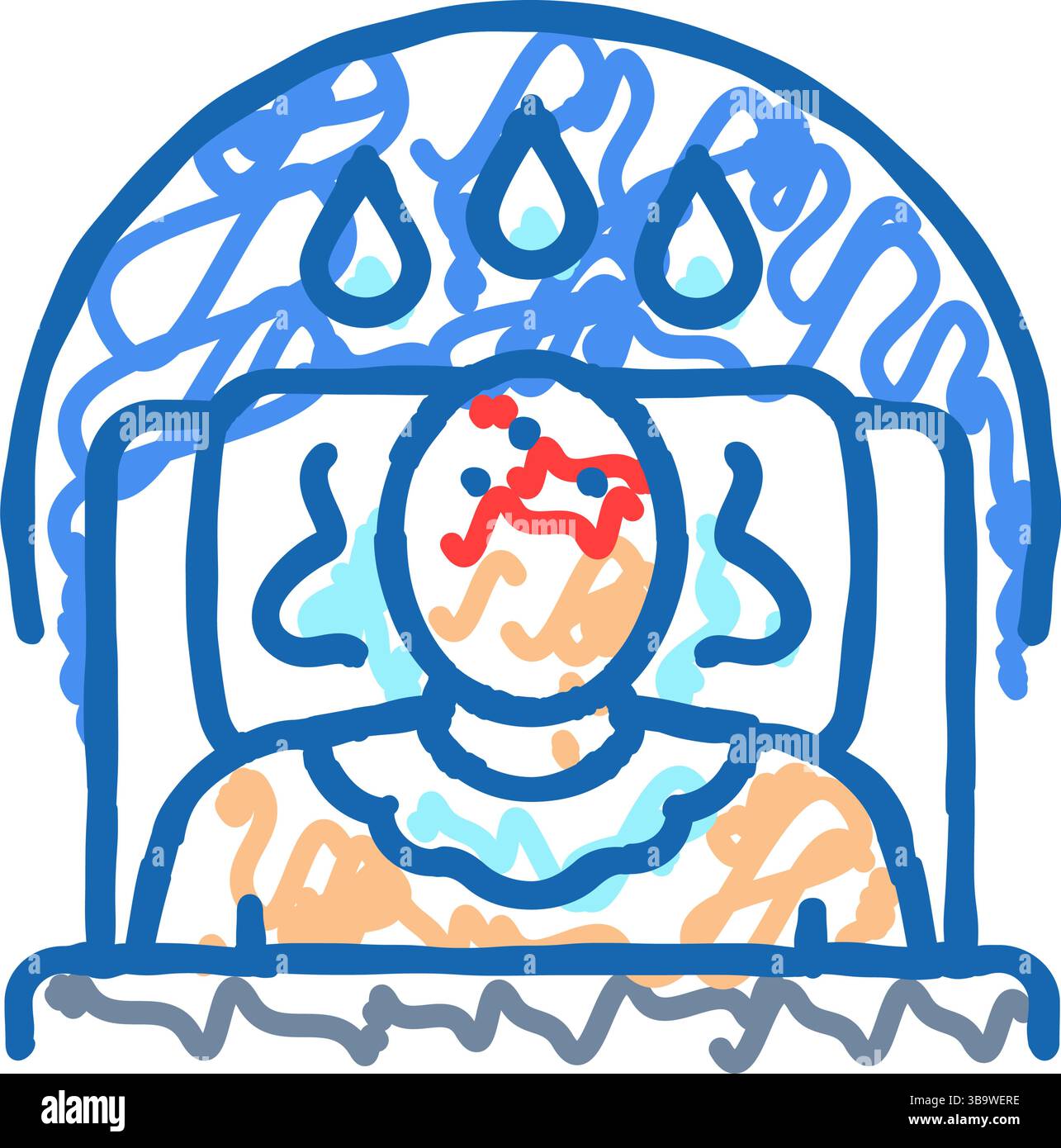 Woman night sweats Stock Vector Images - Alamy