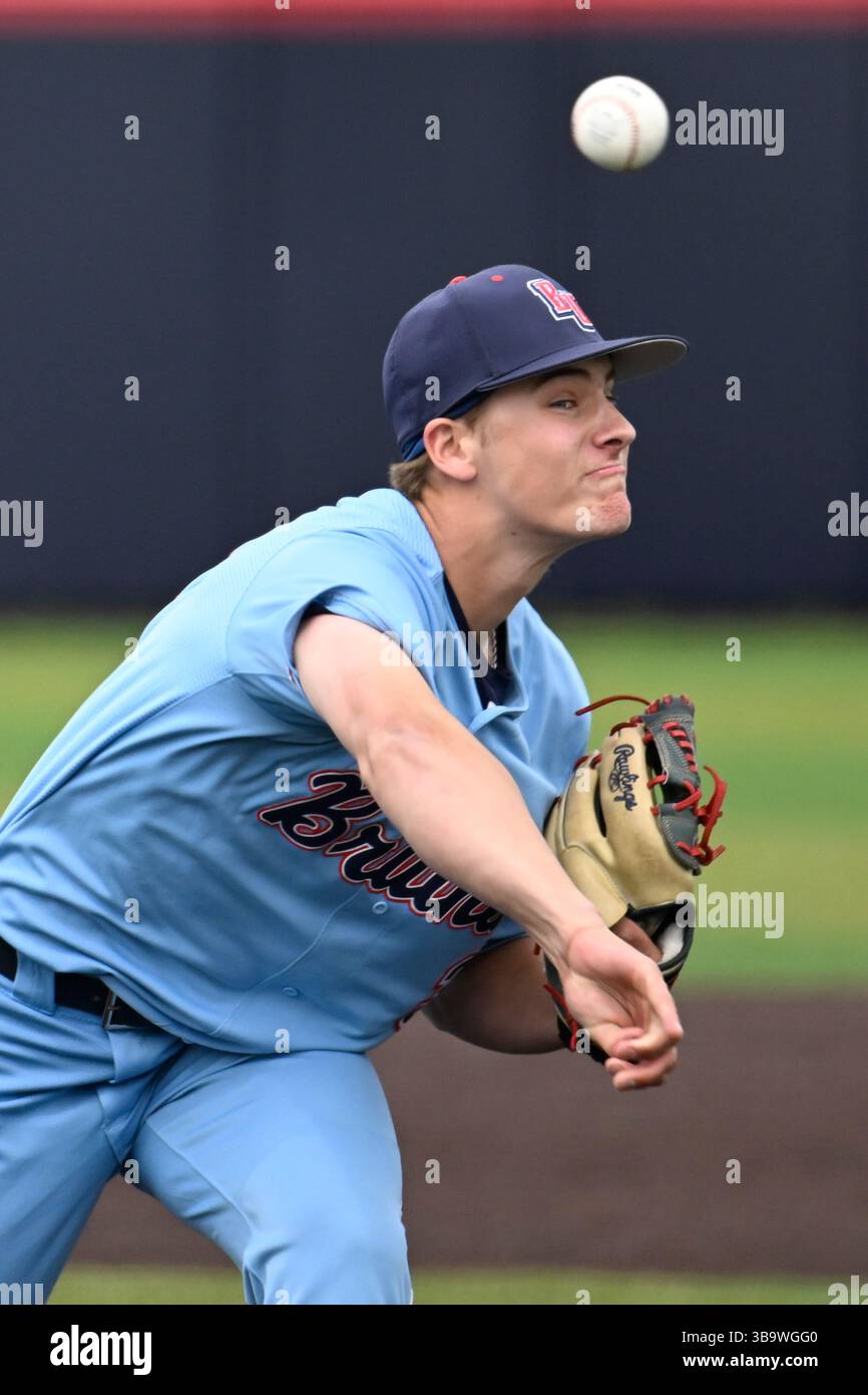 Belmont pitcher Logan Brock (37) plays Murray State an NCAA baseball ...