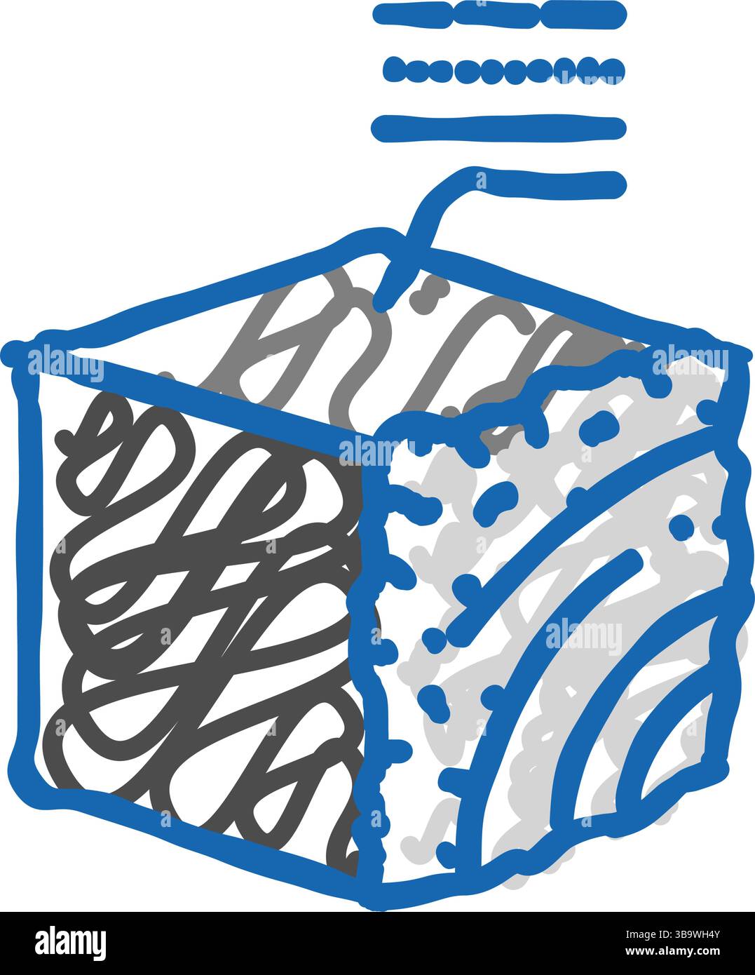 fatigue material failure materials engineering icon doodle illustration ...