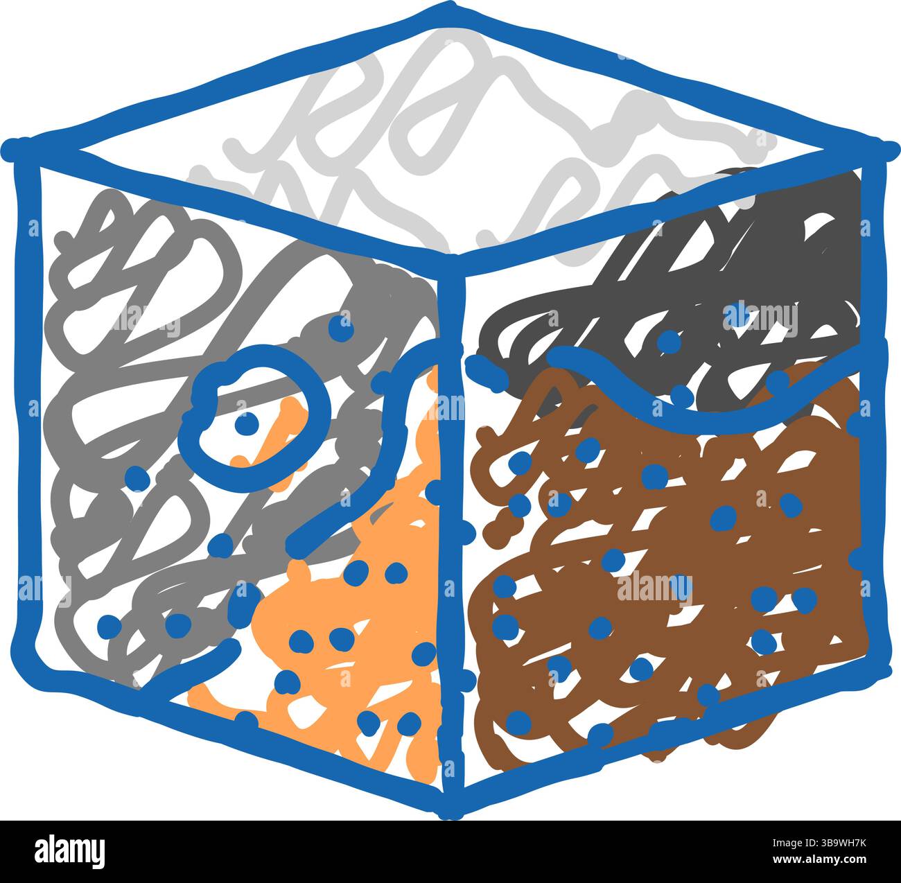 corrosion materials engineering icon doodle illustration Stock Vector ...