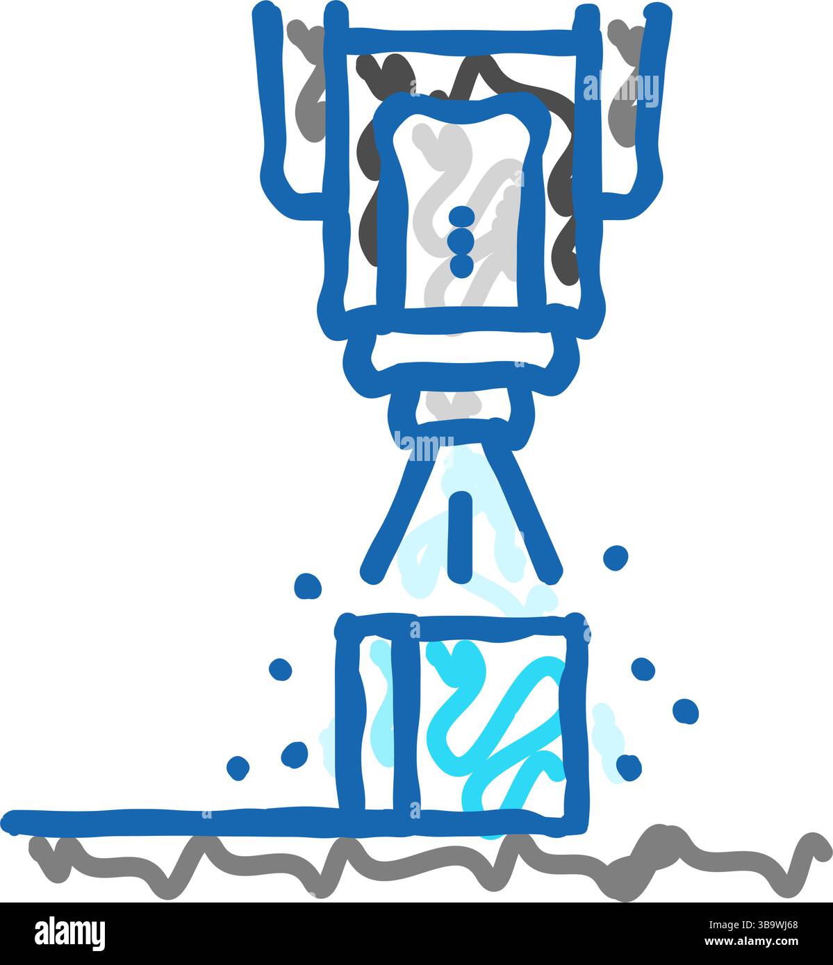 spray coating application materials engineering icon doodle ...