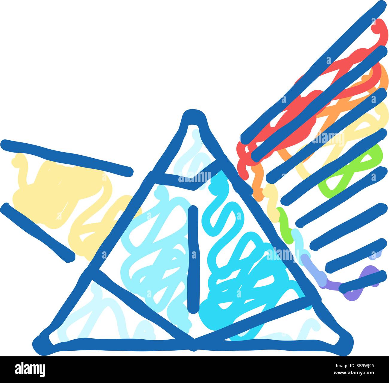 spectroscopy materials engineering icon doodle illustration Stock ...