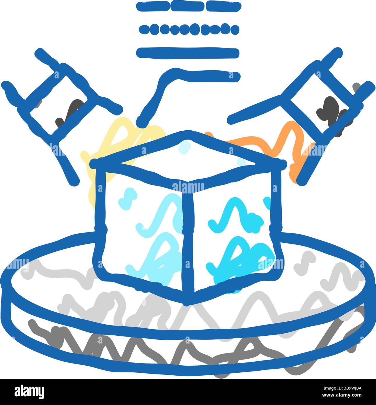 materials characterization engineering icon doodle illustration Stock ...