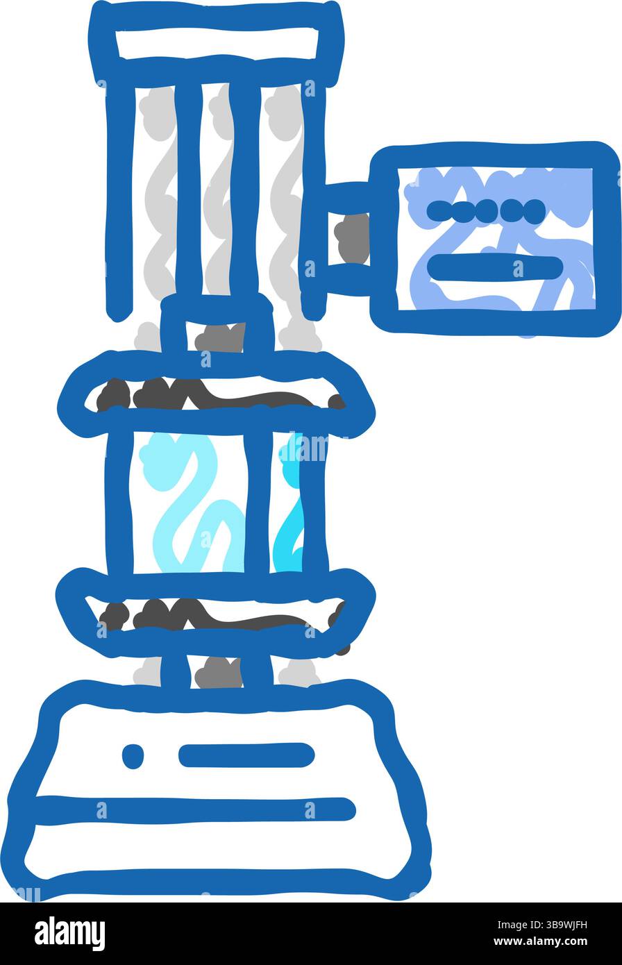 compression testing materials engineering icon doodle illustration ...