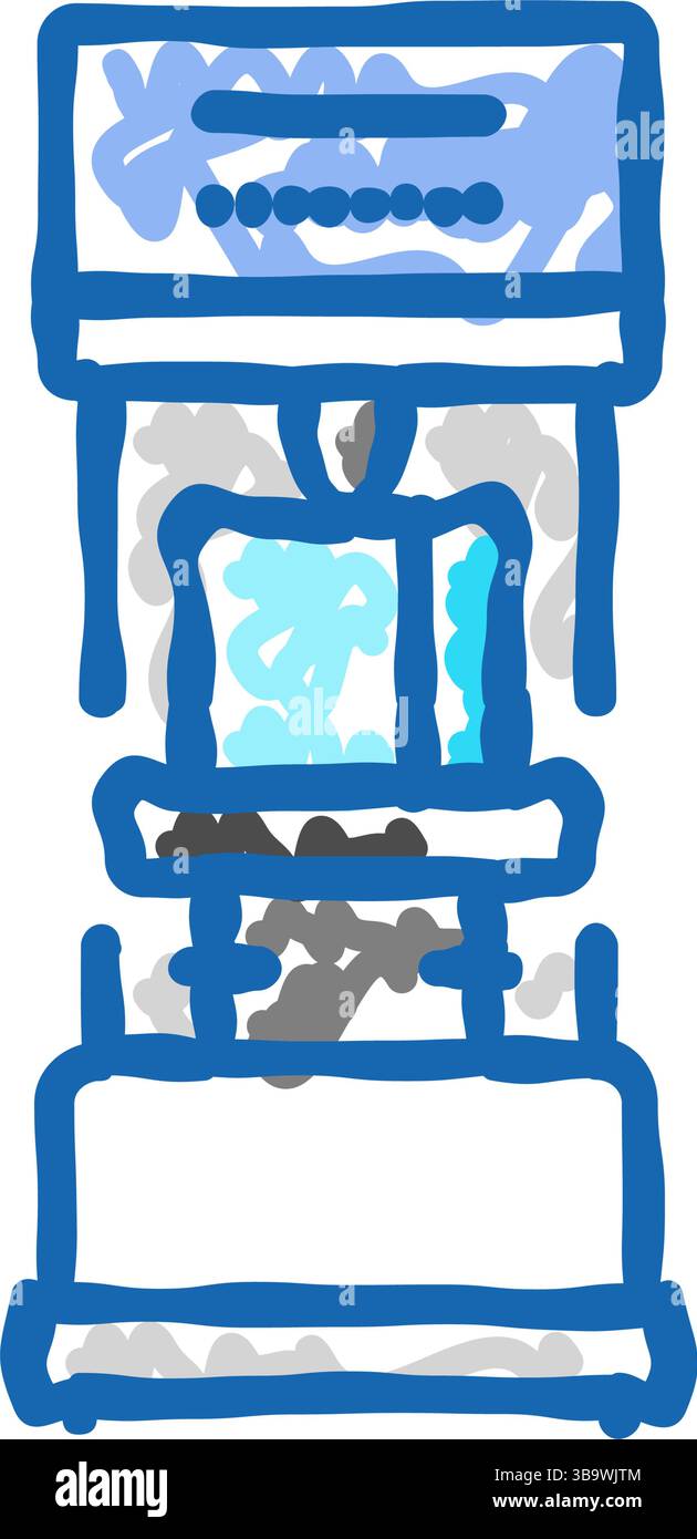 hardness testing materials engineering icon doodle illustration Stock ...