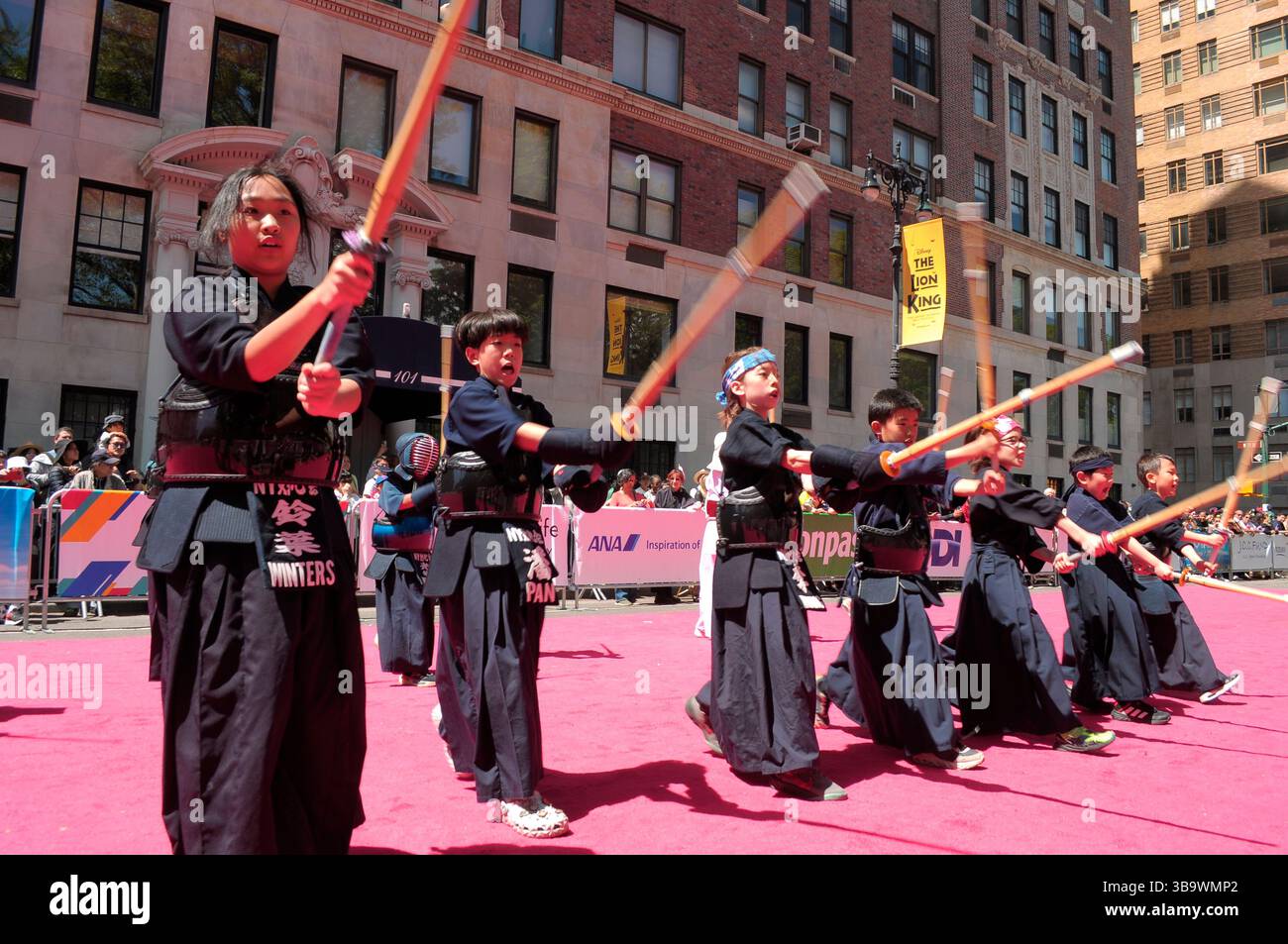New York, United States. 10th May, 2025. People perform the martial ...