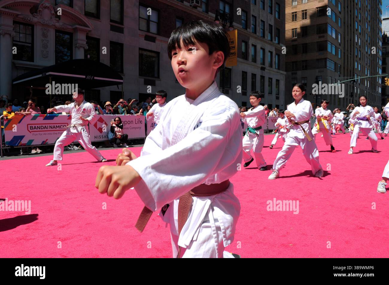 New York, United States. 10th May, 2025. A bot performs the martial ...