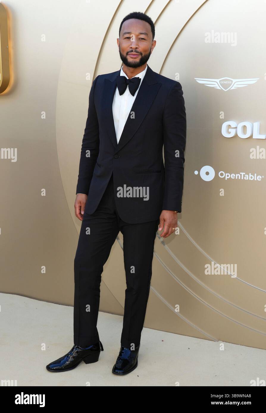 John Legend arrives at the Gold Gala on Saturday, May 10, 2025, in Los ...