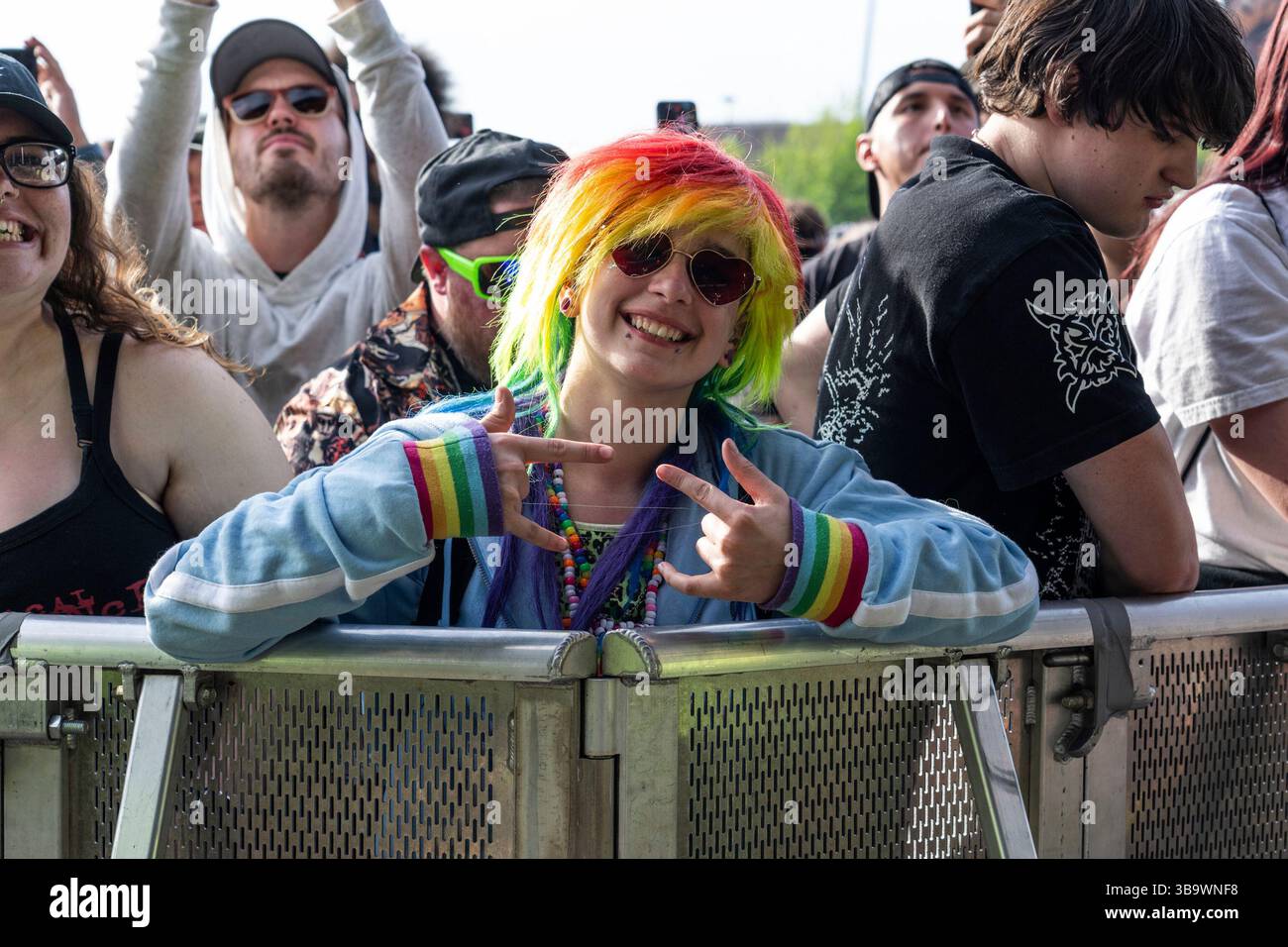 Festivalgoers are seen during Sonic Temple Art and Music Festival on ...