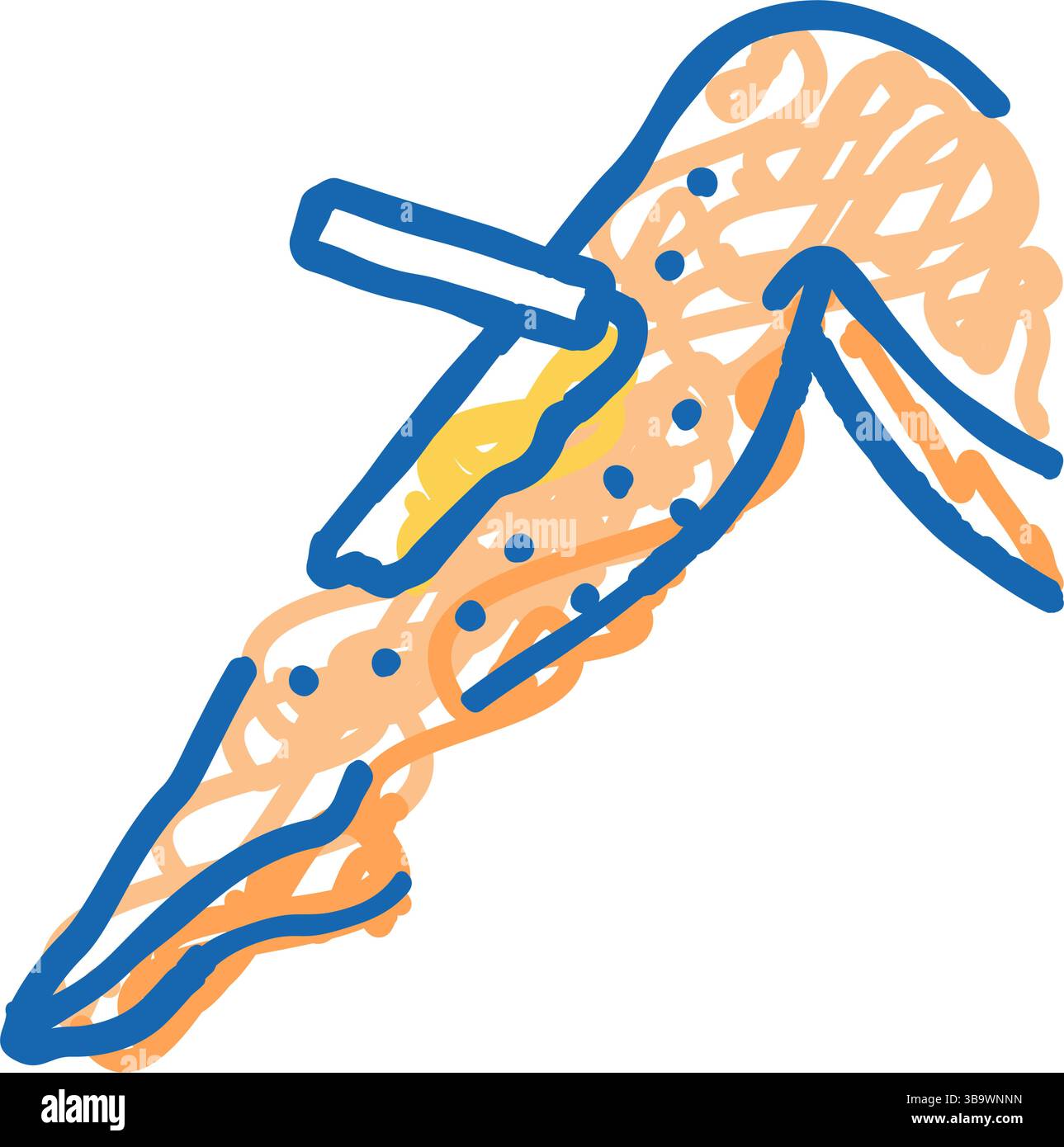 leg hair removal female icon doodle illustration Stock Vector Image ...