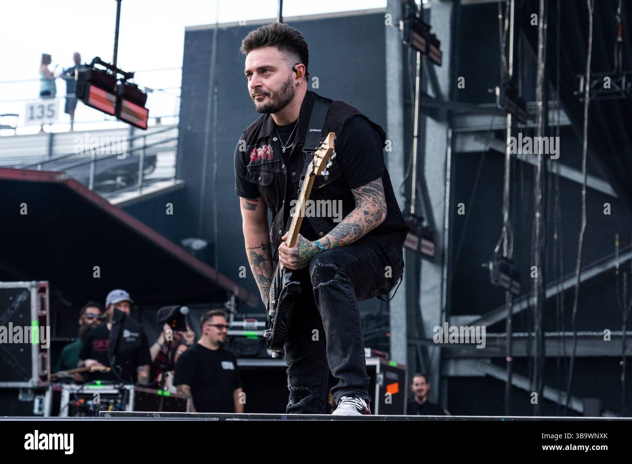 Dylan Bowman of I Prevail performs during Sonic Temple Art and Music ...