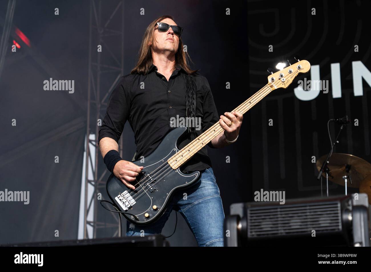 Rick Burch of Jimmy Eat World performs during Sonic Temple Art and ...