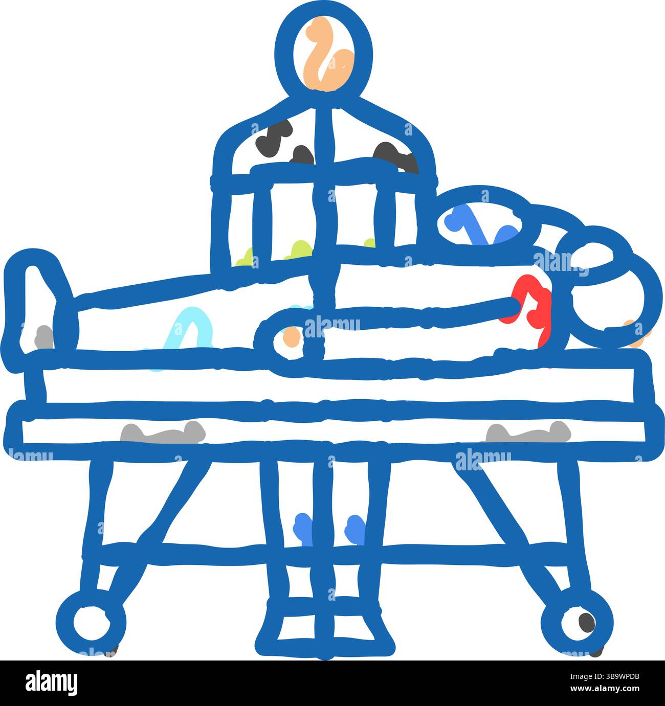 resuscitation efforts icon doodle illustration Stock Vector Image & Art ...