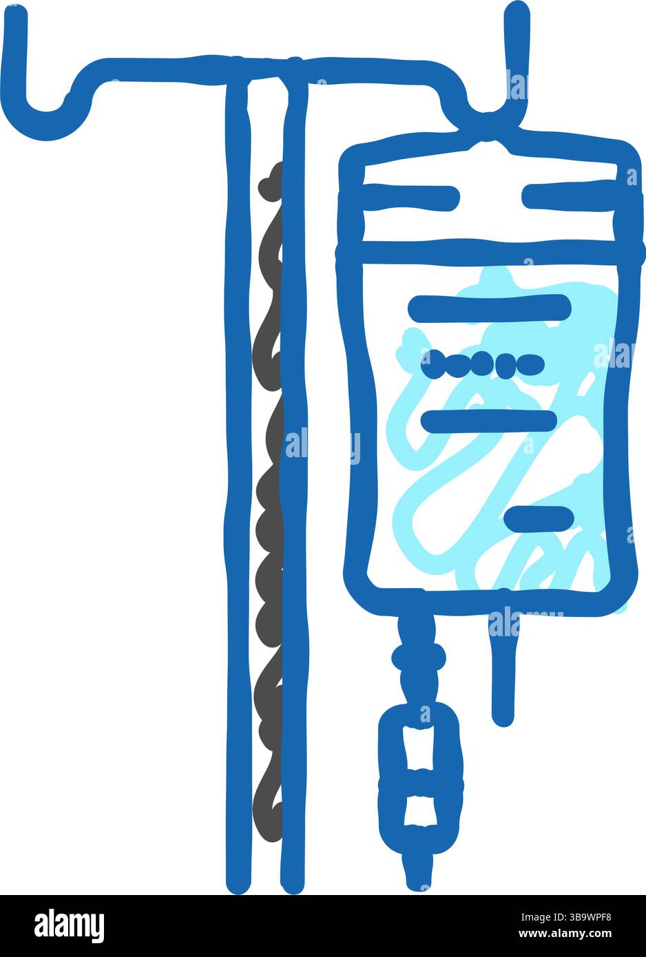 intravenous iv drip icon doodle illustration Stock Vector Image & Art ...