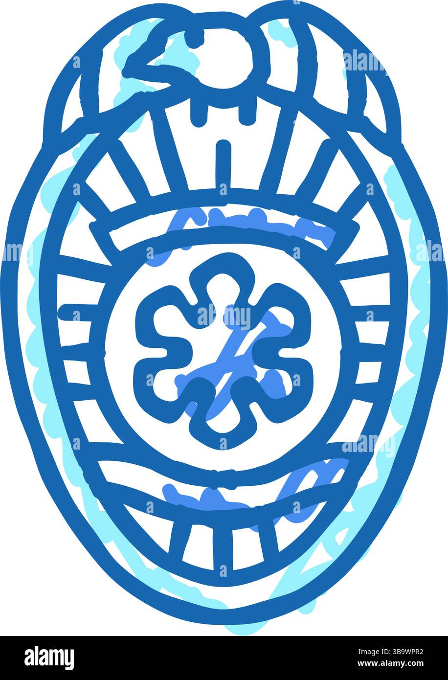 emt badge ambulance icon doodle illustration Stock Vector Image & Art ...