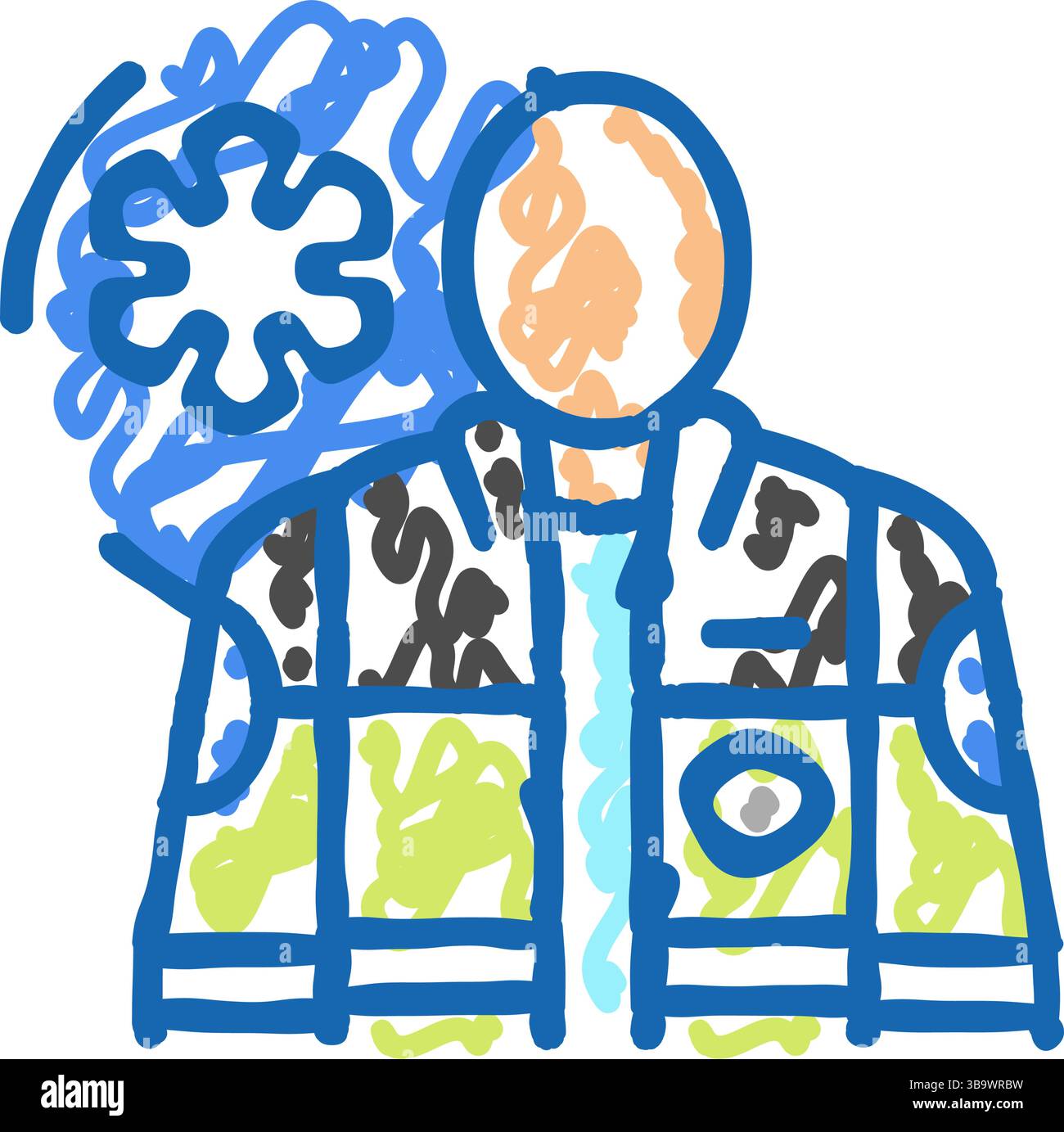 paramedic ambulance icon doodle illustration Stock Vector Image & Art ...
