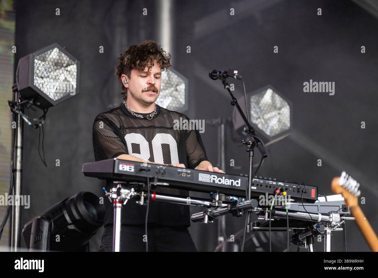 James Baney of The Devil Wears Prada performs during Sonic Temple Art ...