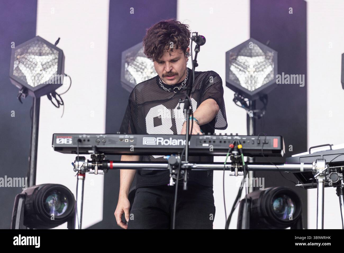James Baney of The Devil Wears Prada performs during Sonic Temple Art ...