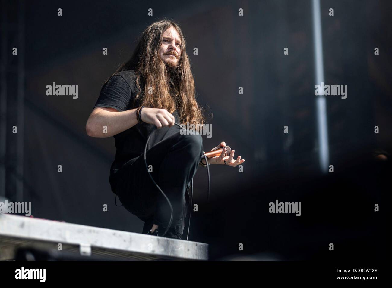 Aaron Pauley of Of Mice & Men performs during Sonic Temple Art and ...