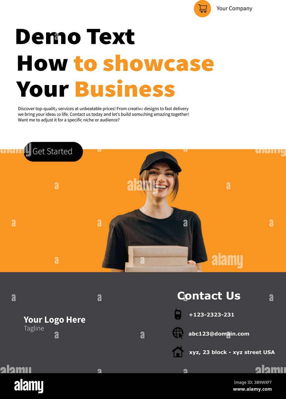 Business Promotion Flyer – Professional Service Showcase Template Stock ...