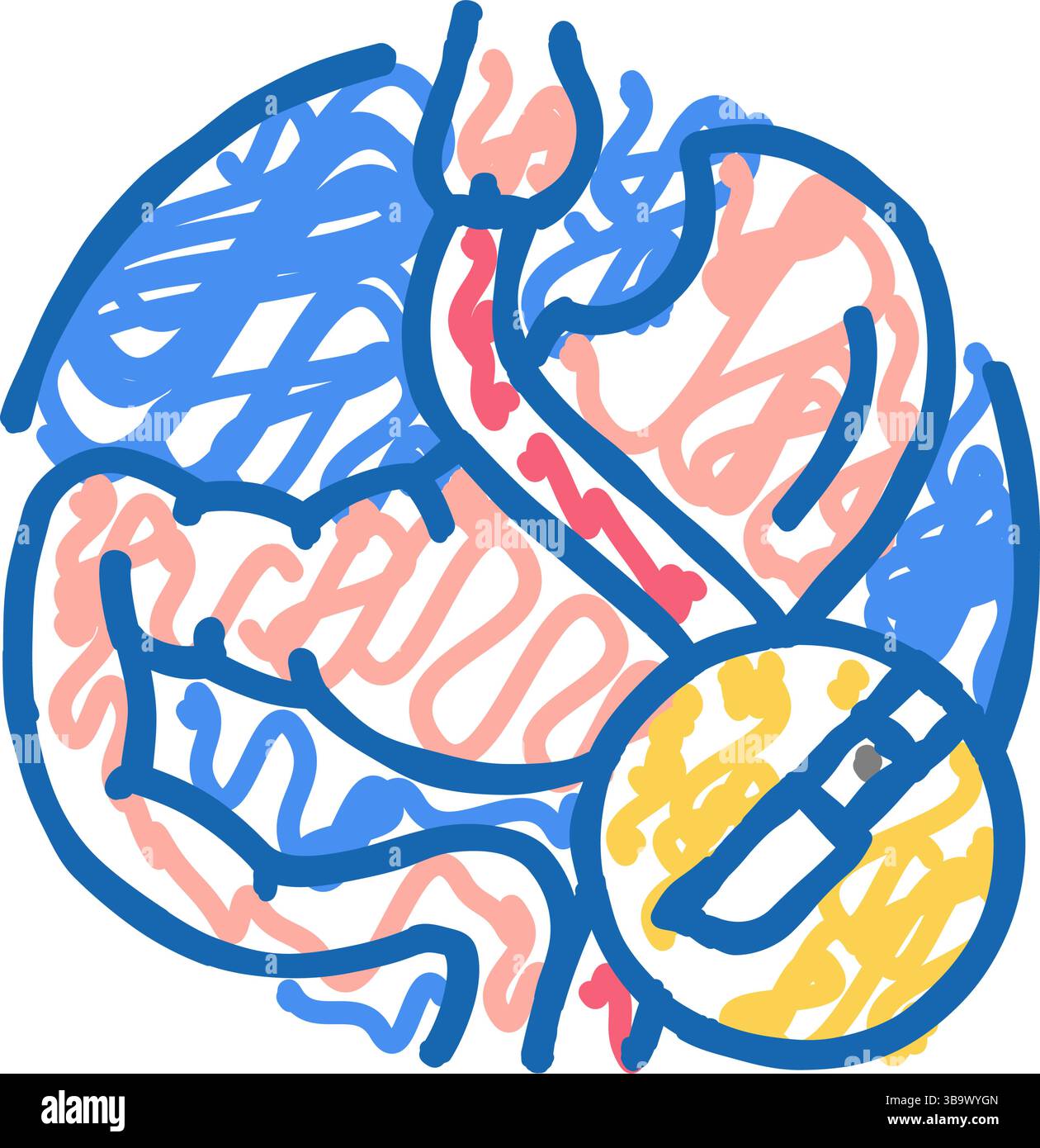 gastric bypass gastroenterologist icon doodle illustration Stock Vector ...