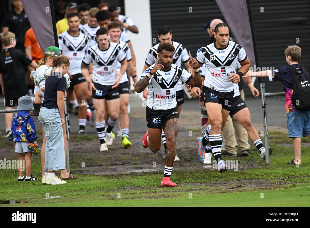 Brisbane, Australia. 11th May, 2025. Ezra Mam of the Magpies in action ...