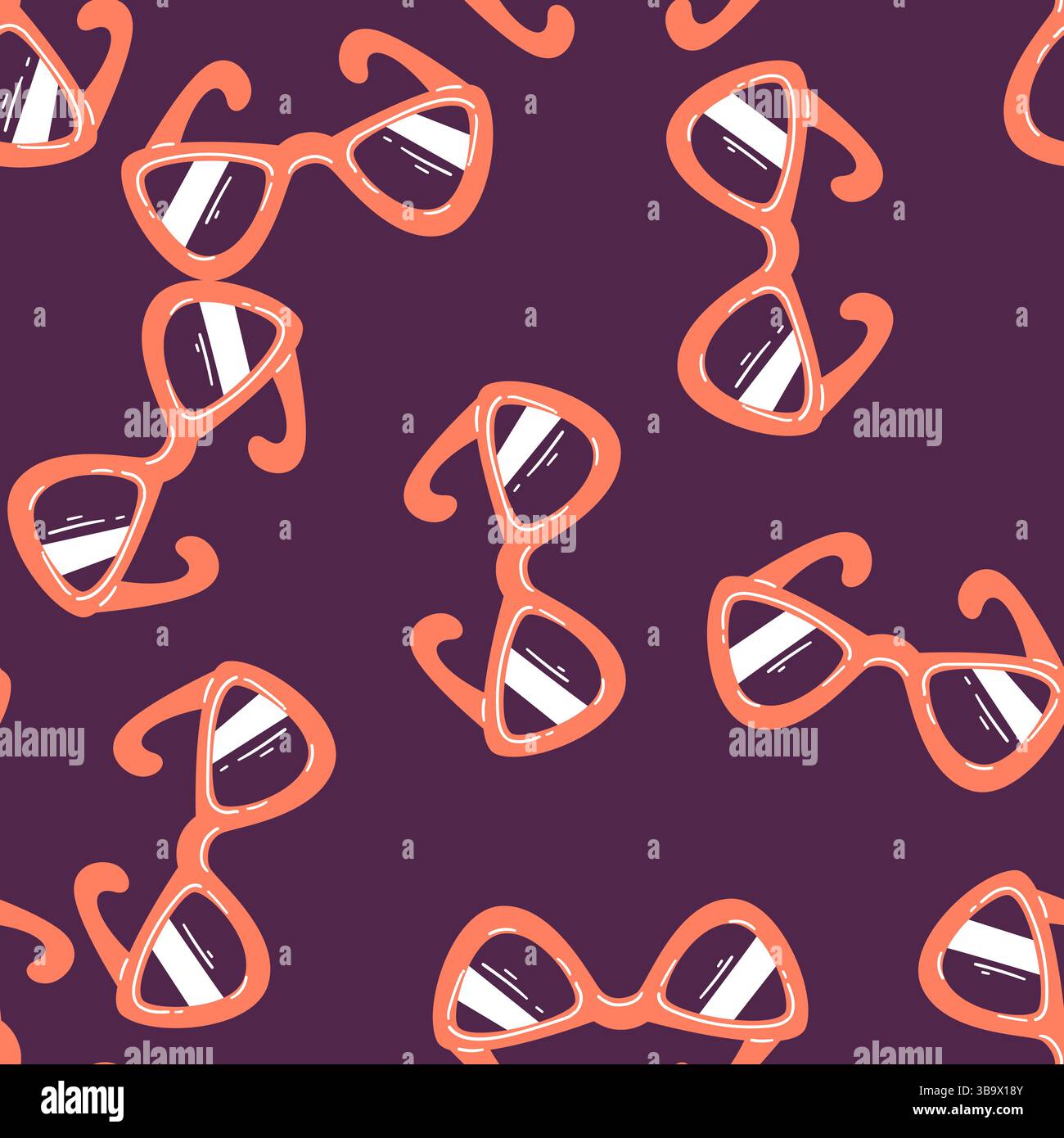 Pink sunglasses beach Stock Vector Images - Alamy