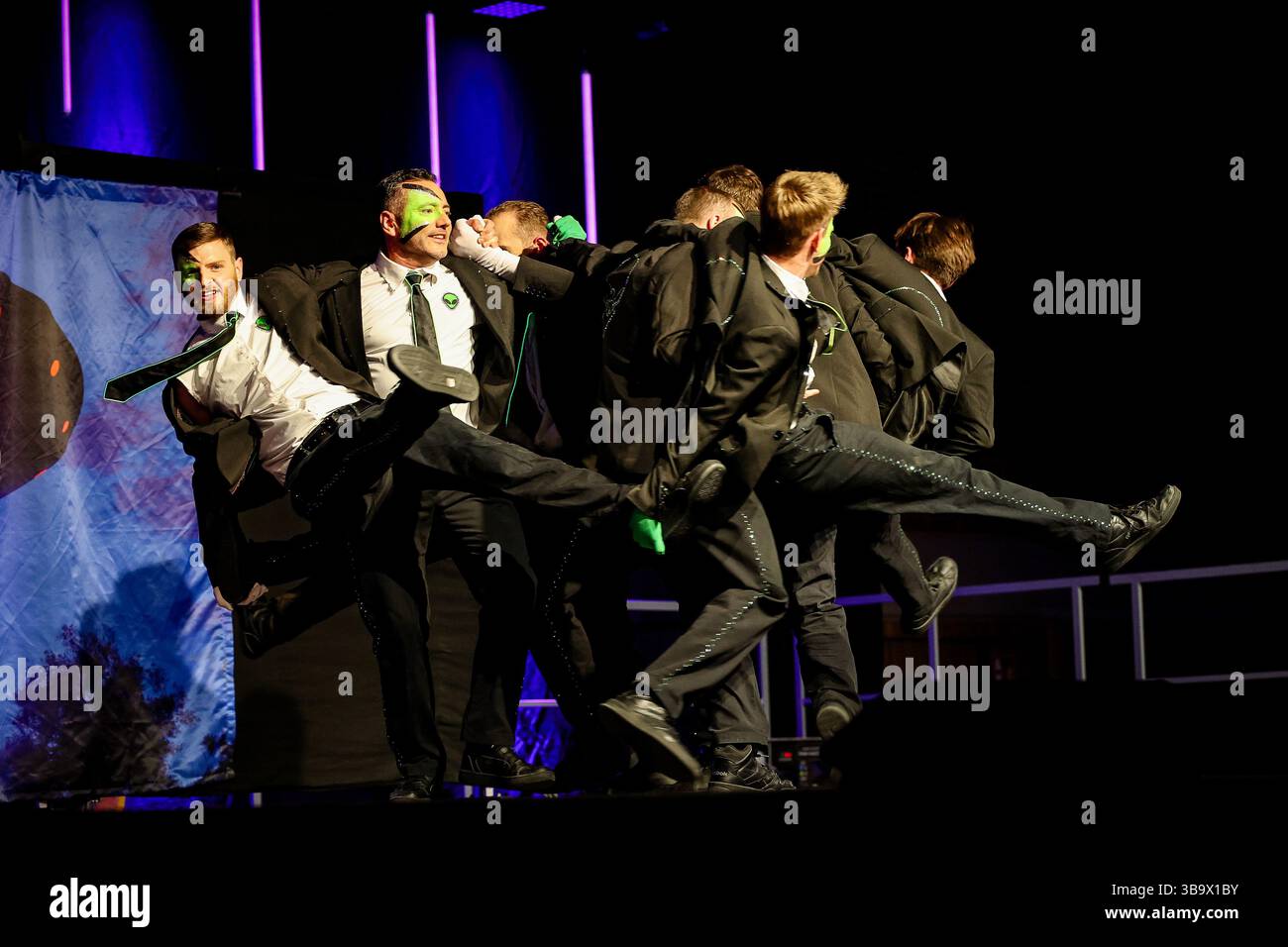 10 May 2025, Bavaria, Würzburg: The male ballet group "The Boyz ...