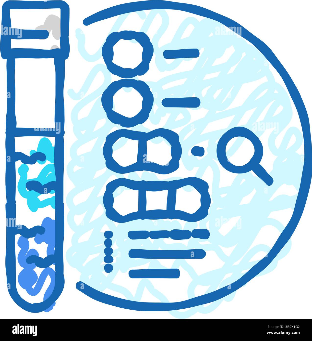 borehole logging hydrogeologist icon doodle illustration Stock Vector ...